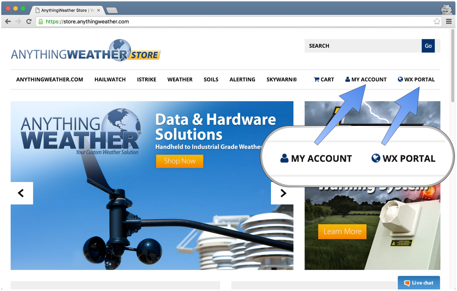 anythingweather_account_access - AnythingWeather